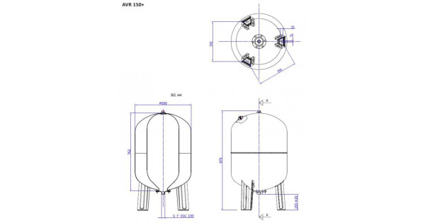 AVR 150+ expanzní tlaková nádoba 10bar