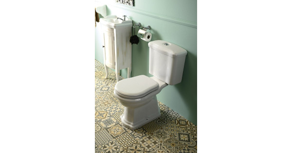 RETRO WC kombi, zadní odpad, bílá-chrom